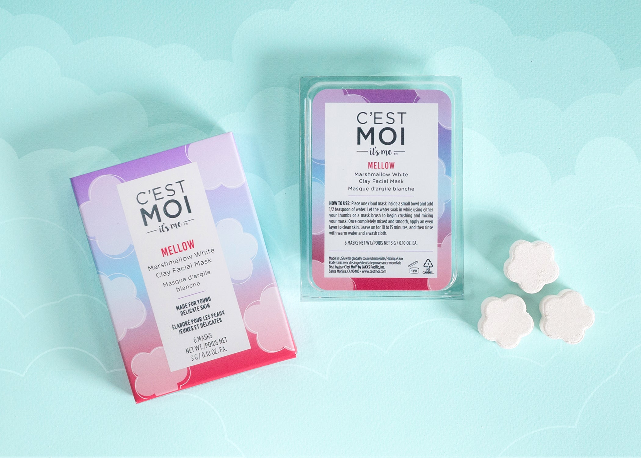 Mellow Marshmallow White Clay Facial Mask – C'est Moi